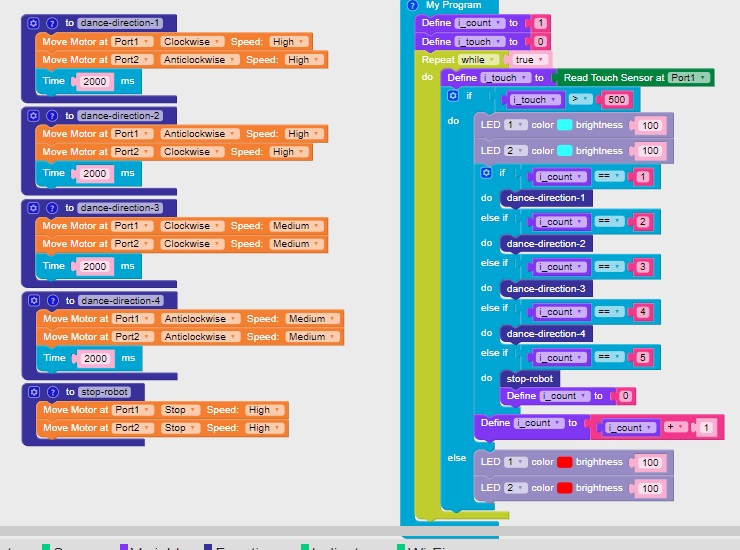 Touch Dancer Robot - Avishkaar Project